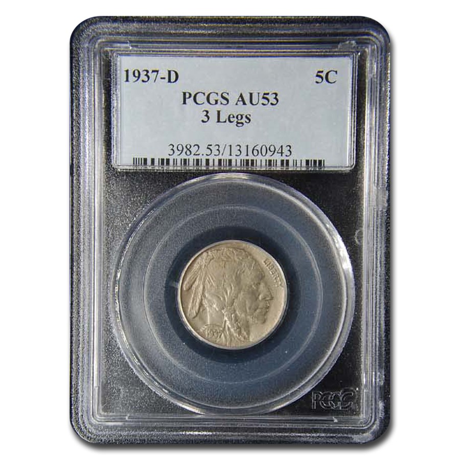 1937 D Buffalo Nickel 3 Legs Value - APMEX